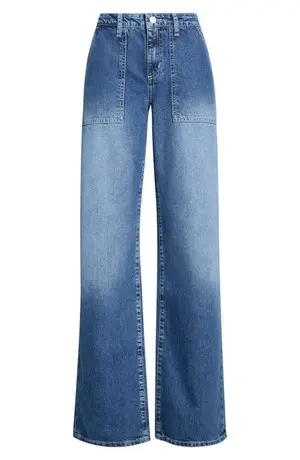 L'Agence Christel High Waist Wide Leg Jeans