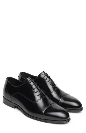 NEROGIARDINI Cap Toe Oxford - Black