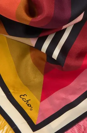 Echo Half And Half Silk Scarf