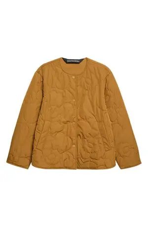 Marimekko Unikko Lightweight Padded Jacket - Brown