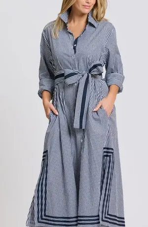 SHIRTY Pippa A-line Gingham Shirtdress