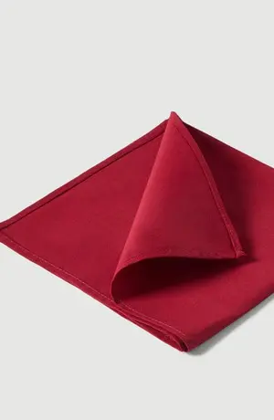 Brunello Cucinelli Cotton Twill Pocket Square For Tuxedo