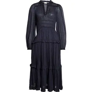 Ulla Johnson Ardelle Dotted Cotton Midi Dress