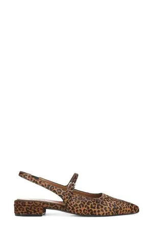 Naturalizer Sadie Pointed Toe Slingback Block Heel Pumps - Dark Chestnut