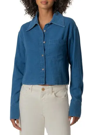 Kut From The Kloth Alyssa Crop Shirt - Starting