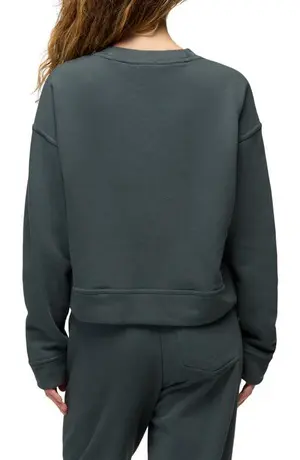 Prana Dreamterry Crewneck Sweatshirt - Grey Blue