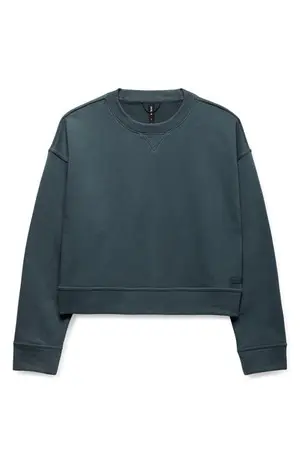 Prana Dreamterry Crewneck Sweatshirt - Grey Blue