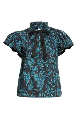 Ulla Johnson Estela Cotton Top - Midnight