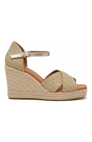 MENINA STEP Jimena High Double Band Woven Espadrille Sandal