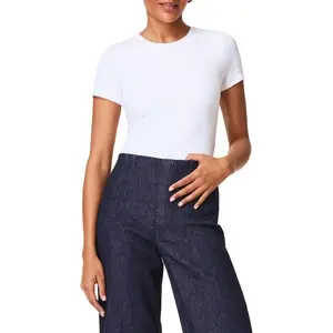 Spanx Crewneck Short Sleeve T-shirt - Classic White
