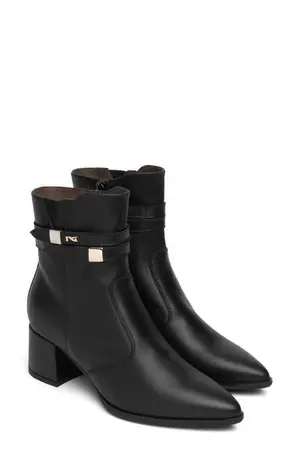 NEROGIARDINI Block Heel Bootie Black
