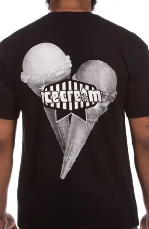 ICECREAM Cross Cones Graphic T-shirt - Black