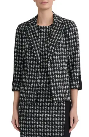 KASPER Open Front Seamed Jacket