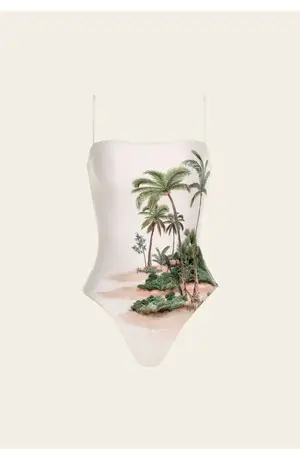 Agua Bendita Durazno Arena One-piece Swimsuit - Ivory