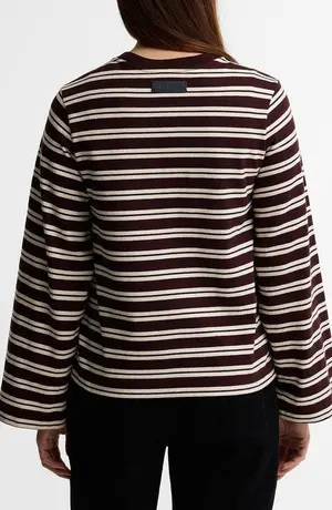 Barbour Maplewood Striped Long Sleeve T-shirt - Fig/birch