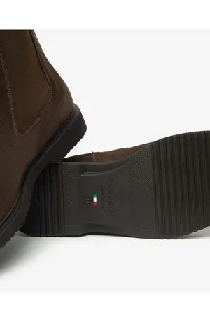 NEROGIARDINI Leather Chelsea Boot - Chocolate
