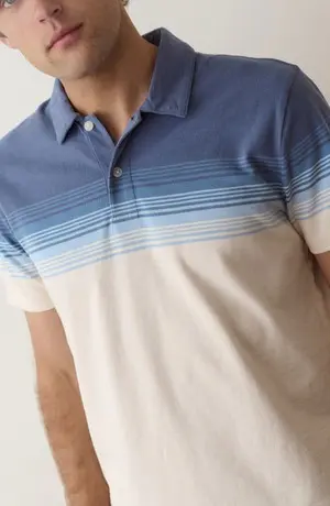 Marine Layer Luxe Slub Organic Cotton Pocket Polo