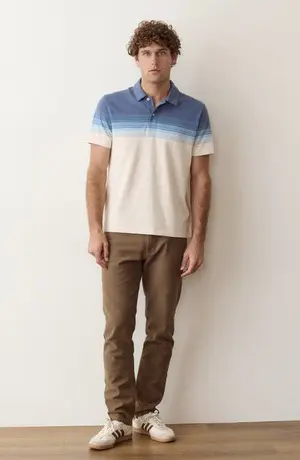 Marine Layer Luxe Slub Organic Cotton Pocket Polo
