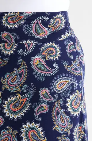 Loveappella Printed Maxi Skirt