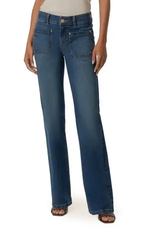 Kut From The Kloth Natalie Patch Pocket Mid Rise Flare Jeans - Champ