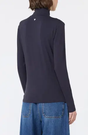 Max Mara Turtleneck Jersey Top