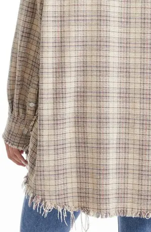 BAYEAS Plaid Cotton Shirt