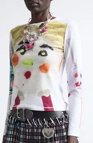 CHOPOVA LOWENA Long Sleeve Golf Ball Fitted Jersey Top