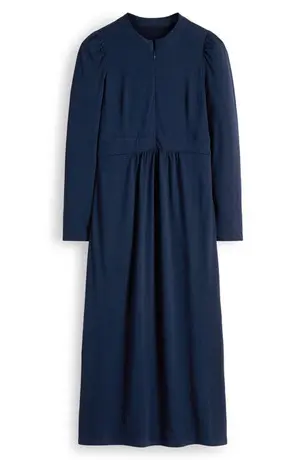Boden Hope Zip Detail Jersey Midi Dress