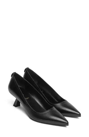 NEROGIARDINI Pointed Toe Sculptural Heel Pumps - Black