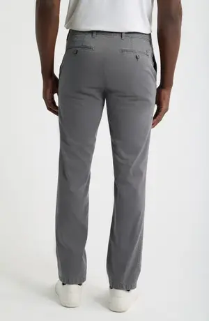 BRAX Evans Flat Front Straight Leg Chinos - Graphite