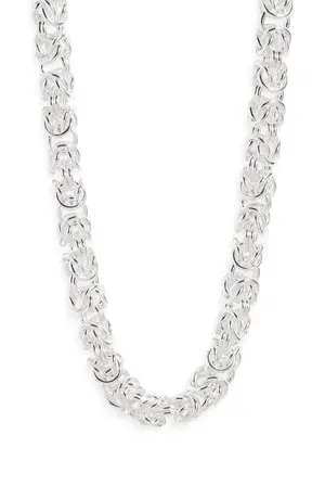 Nest Jewelry Byzantine Chain Necklace - Silver