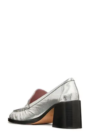 Kate Spade New York Metallic Leather Penny Loafer Pump