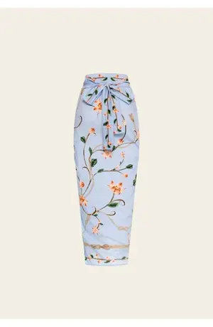 Agua Bendita Printed Midi Pareo