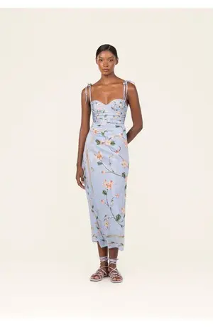 Agua Bendita Printed Midi Pareo