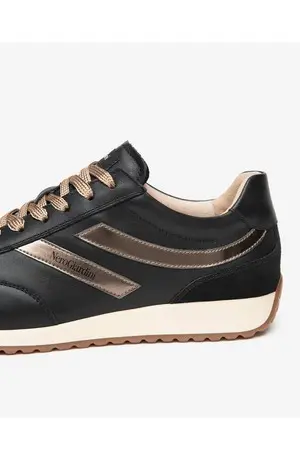 NEROGIARDINI Retro Low Top Sneaker - Black