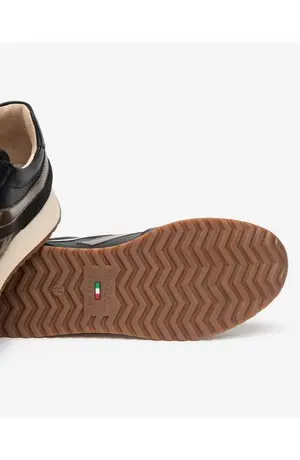 NEROGIARDINI Retro Low Top Sneaker - Black