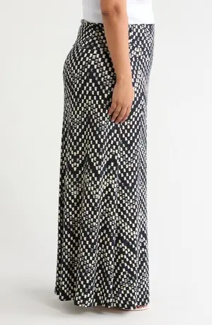 Loveappella Printed Maxi Skirt