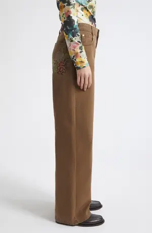 Stine Goya Baggy Fit Wide Leg Jeans