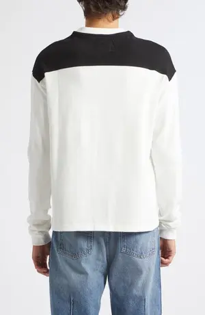 Rhude Racing Panel Long Sleeve Graphic T-shirt