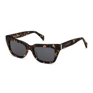 SAINT OWEN Ballad Cat Eye Sunglasses - Dark Tortoise/grey