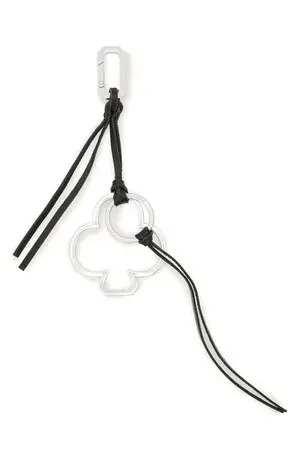 ALLSAINTS Club Metal Key Ring - Black/silver