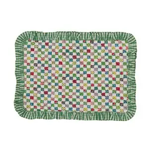 MODERN PRAIRIE Rebecca Ruffle Placemat - Green