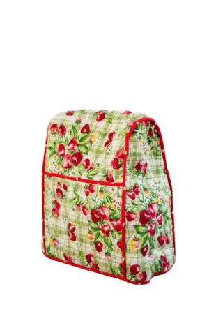 MODERN PRAIRIE Strawberry Gingham Stand Mixer Cozy - Green