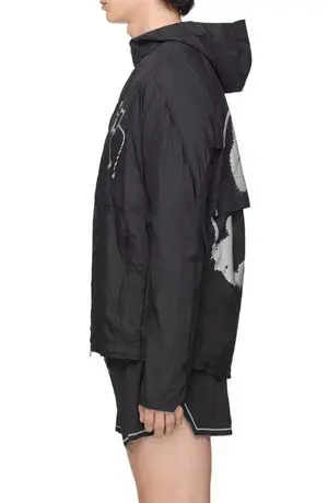 Y3 Graphic Print Running Jacket