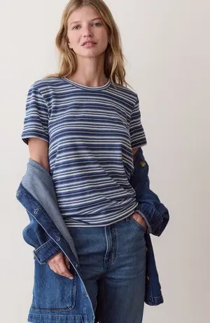 Marine Layer Jacquard Striped T-shirt