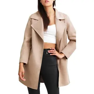 BELLE & BLOOM Ex Boyfriend Wool Blend Coat - Sand