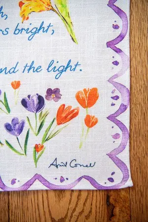 MODERN PRAIRIE Spring Blooms Tea Towel