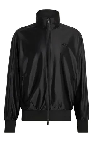 Adidas Firebird Metallic Track Jacket With Trefoil Logo