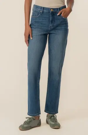 Kut From The Kloth Blair High Waist Ankle Slim Straight Leg Jeans