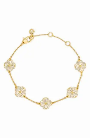 Kate Spade New York Pavé Scattered Clover Bracelet